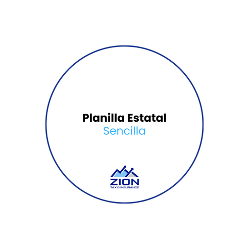 Planilla Estatal - Sencilla – Zion Tax & Insurance